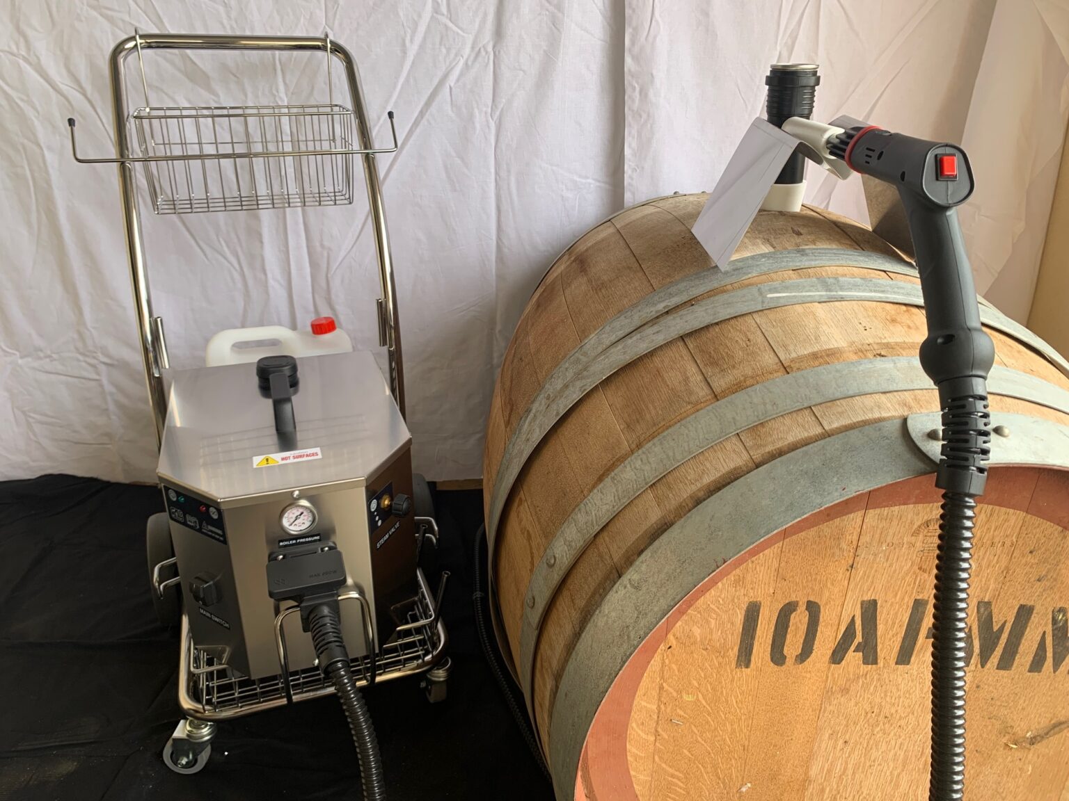 Wine Barrel Steam Cleaning - Floor Cleaning Machines